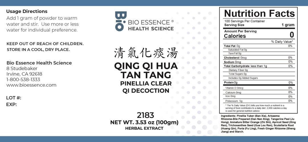 Qing Qi Hua Tan Tang- 清氣化痰湯- Clear The Qi & Transform Phleg Decoction ...