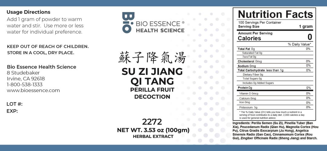 Su Zi Jiang Qi Tang- 蘇子降氣湯- Perilla Fruit For Directing Qi Downward ...