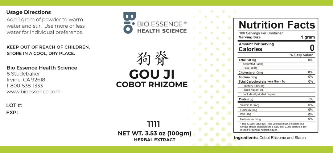 Gou Ji - 狗脊 - Scythian Lamb-Bio Essence Health Science