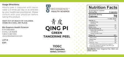 Qing Pi - 青皮 - Immature Tangerine Peel-Bio Essence Health Science