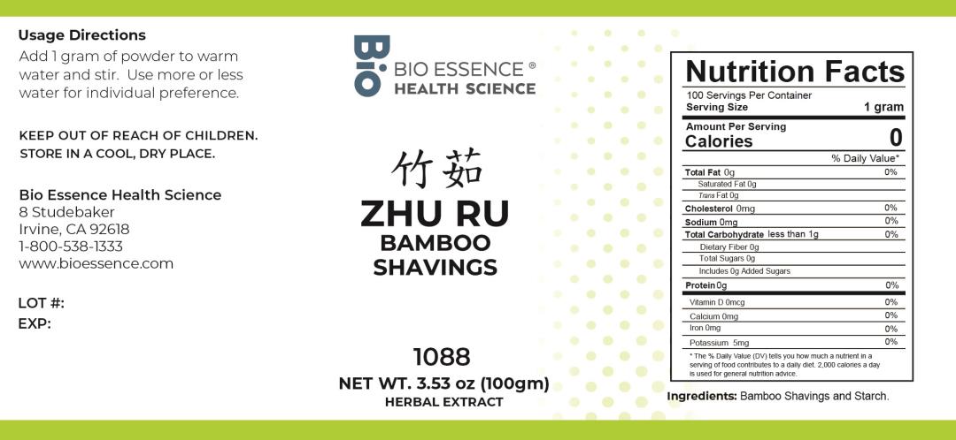 Zhu Ru - 竹茹 - Henon Bamboo-Bio Essence Health Science