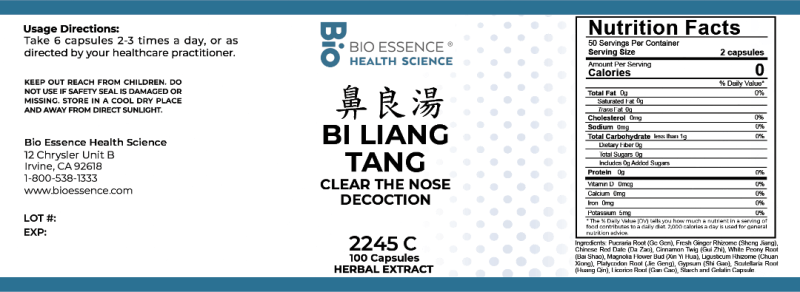Bi Liang Tang Formula Herb-Bio Essence Health Science
